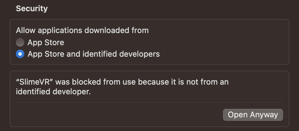 MacOS Installation - SlimeVR Docs